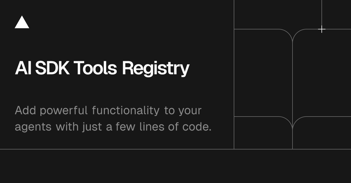 AI SDK Tools Registry