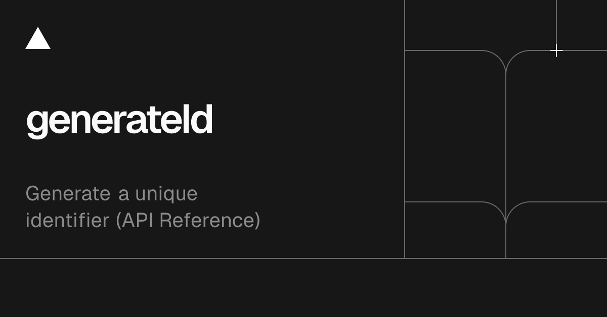 AI SDK Core: generateId