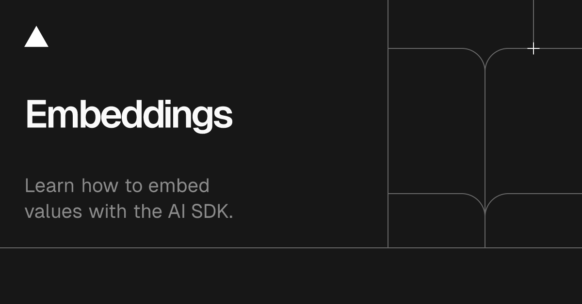 AI SDK Core: Embeddings