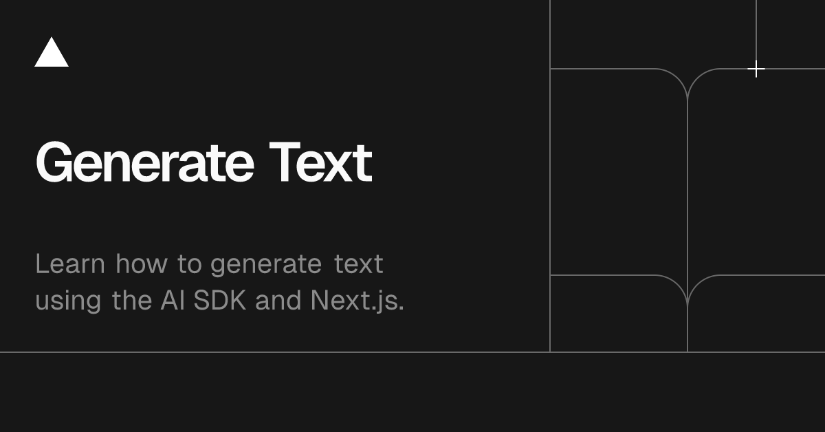 Cookbook: Generate Text