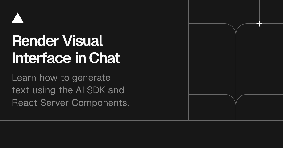 React Server Components Render Visual Interface In Chat