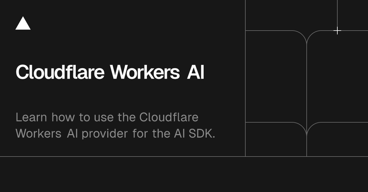 Community Providers: Cloudflare Workers AI