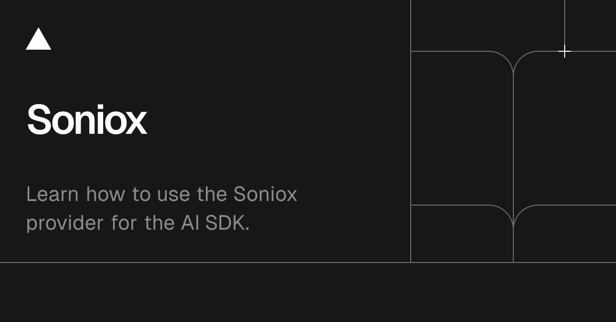 Community Providers: Soniox